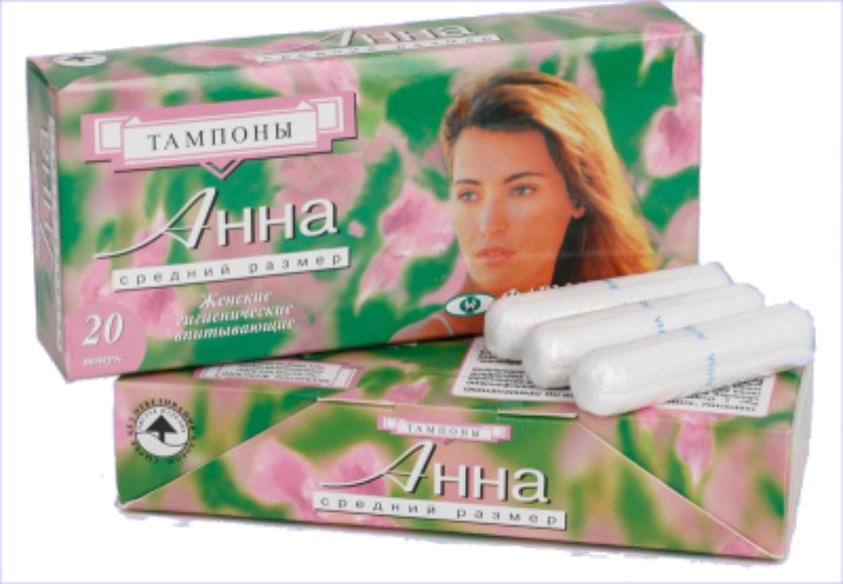 Тампоны «Анна» средний размер 20 шт