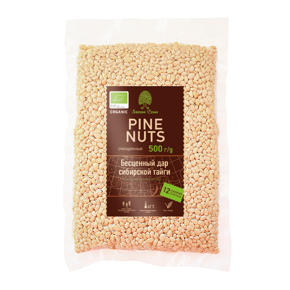 Shelled pine nuts, Pinus Sibirica, 500g