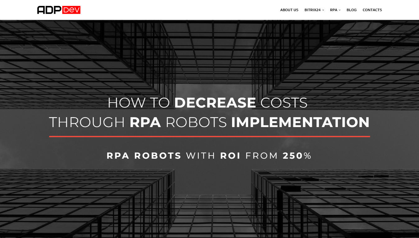 How to decrease costs through rpa robots implementation