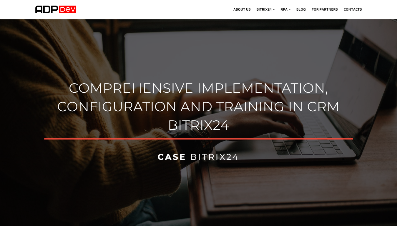 Comprehensive implementation, configuration and training in crm bitrix24