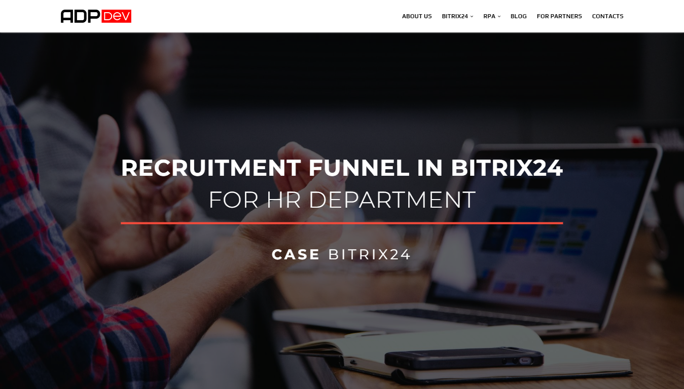 Recruitment funnel in bitrix24 for hr department
