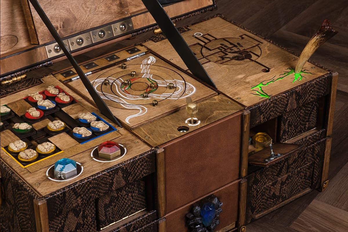 Wizard's chest by Produced Studio is a portable escape game.